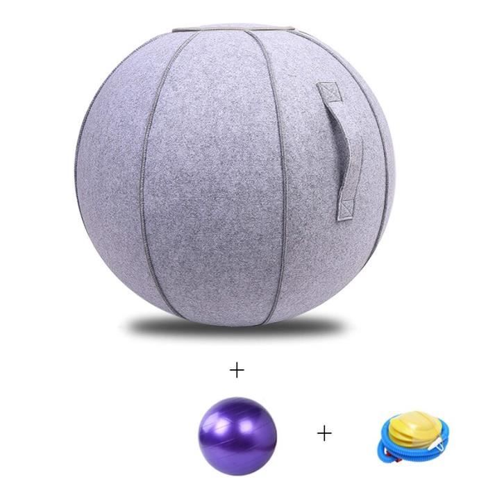 Ballon de gymnastique avec poignée et pompe - Chaise de 25 pouces ...