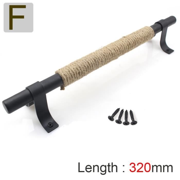 Longueur 320mm - Poignée De Porte En Corde De Chanvre, Grande, Arrondie ...