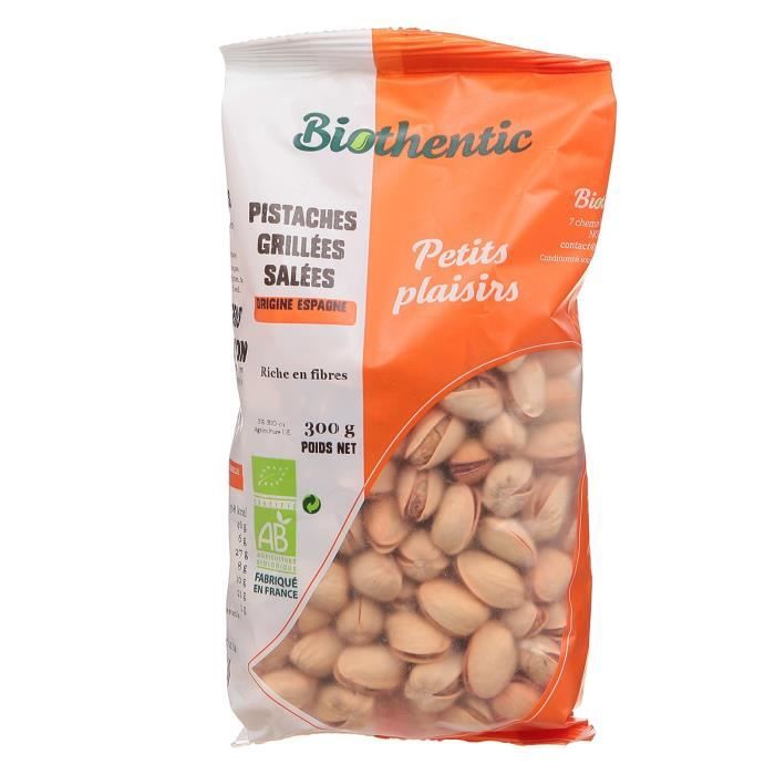 Pistache grillées salées Bio - 300g - Cdiscount Au quotidien