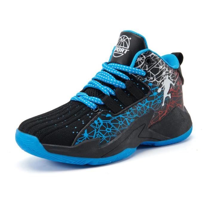Chaussures de basket-ball pour hommes à lacets baskets montantes hommes ...