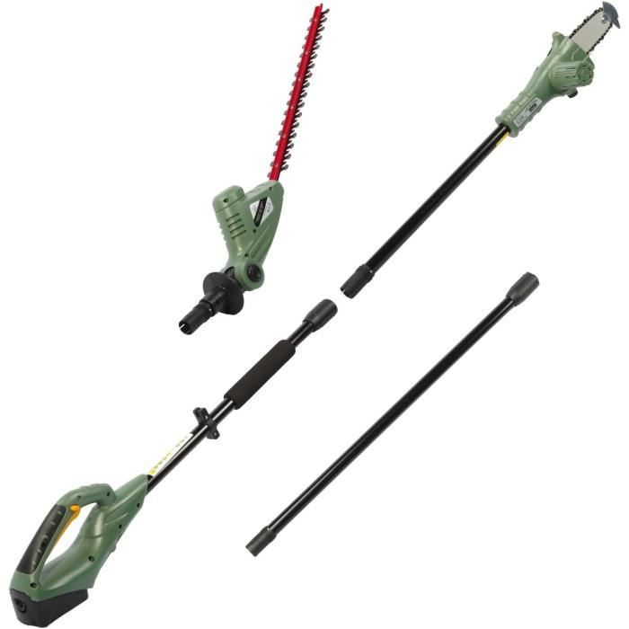 Élagueuse sur perche électrique sans fil + batterie 18V + chargeur ...