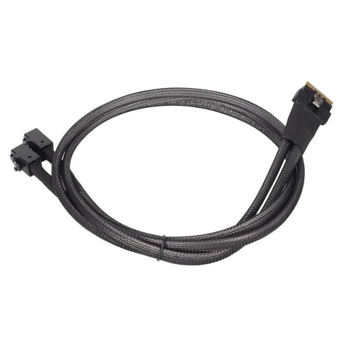TMISHION Câble SAS Câble Mini SAS Ligne de serveur Sff‑8654 à SFF‑8643 ...