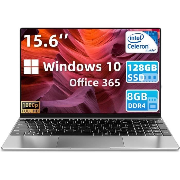 Ordinateur Portable, T15 15.6 Pouces Fhd Pc Poratble Laptop Windows 10 ...