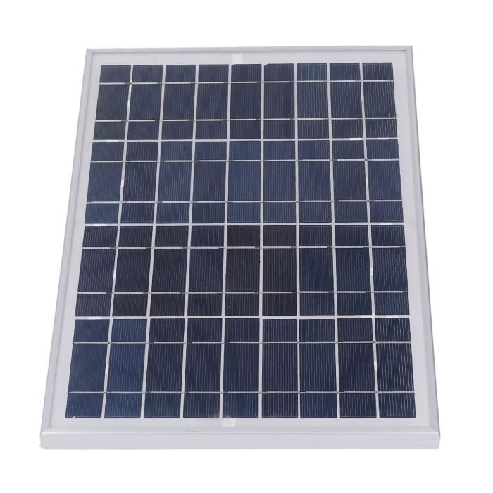 VGEBY Panneau solaire monocristallin Panneau solaire 10W pré forage ...