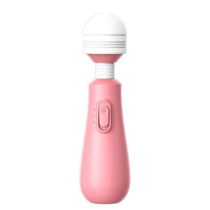 Yellow Mini Vibromasseur Av Magique Pour Femme Puissante Baguette