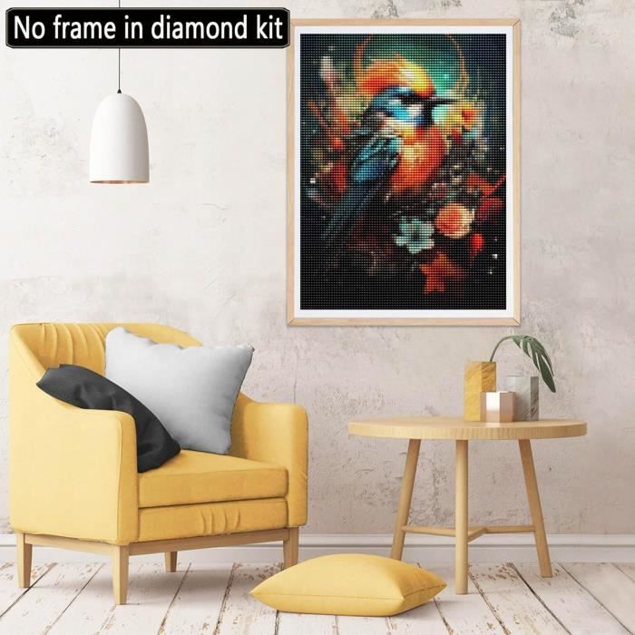 5D Kit De Broderie Diamant Oiseau - Diy Peinture Complète Avec Diamond ...