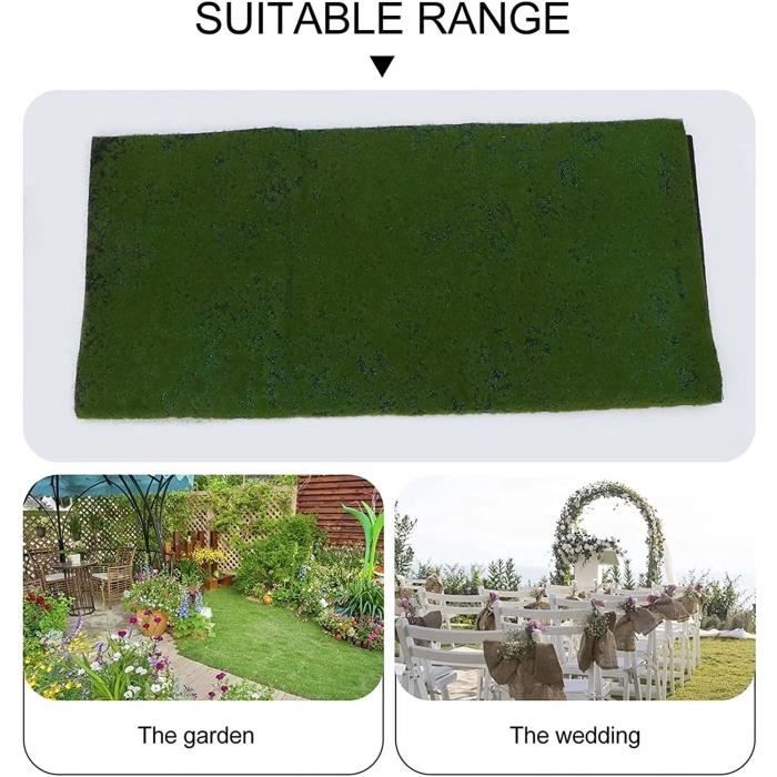 1x1m Gazon Synthétique Paysage Tapis Gazon Facile À Nettoyer Pelouse Verte Artificielle,pour ...