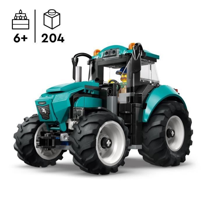 LEGO City 60498 Le Tracteur - Jeu de Construction pour Garçon ou Fille ...
