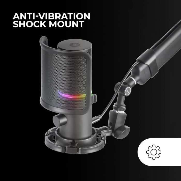 Mmic-Xt, Microphone De Studio Professionnel Haute Définition 192Khz 24-Bit, Bras ...