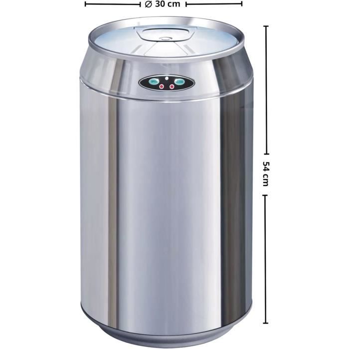 Poubelle De Cuisine Automatique 30L Can En Acier Inox Forme Canette ...