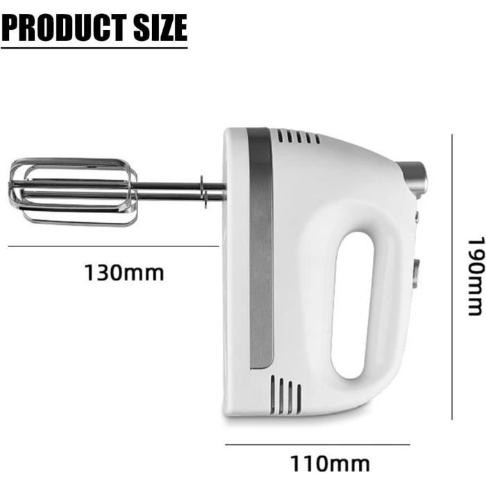 Batteur Electrique Cuisine 450 W, Batteur À Main À 5 Vitesses Et ...