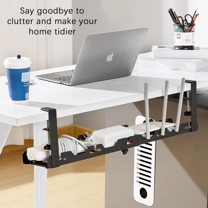 Cable Management, Cache Cable Noir, Passe Cable Bureau Rétractable Et ...