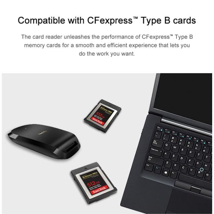 Adaptateur de lecteur de carte mémoire USB 3.1,Isabel 2,SDXC,Type-C ...