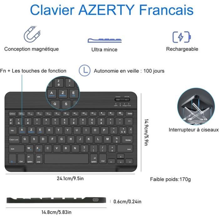 Clavier Tablette Samsung Tab S9 11\U2018‘ 2023 - Étui Clavier Samsung ...