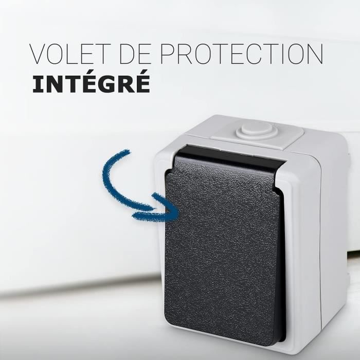 Heitech Prise Exterieur Etanche - 3X Prise Etanche Exterieur Avec ...