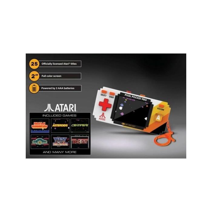 My Arcade Pixel Pocket Pro Atari - Cdiscount Jeux vidéo
