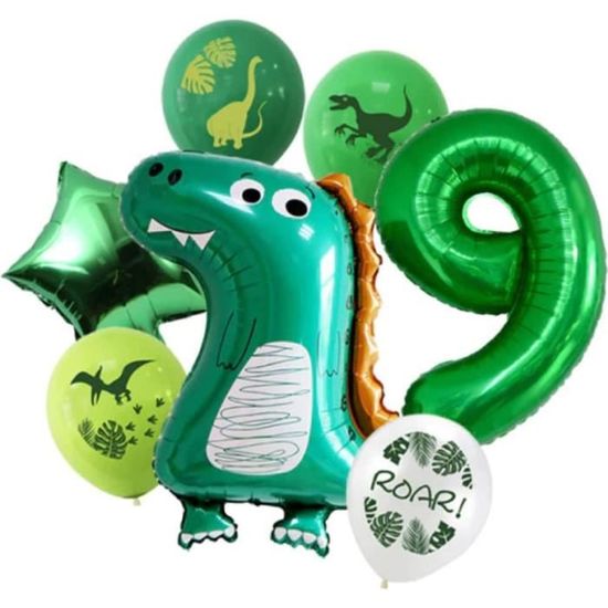 Set De Ballons Dinosaures Ballon Dinosaure Ballon Xl Numéro 9