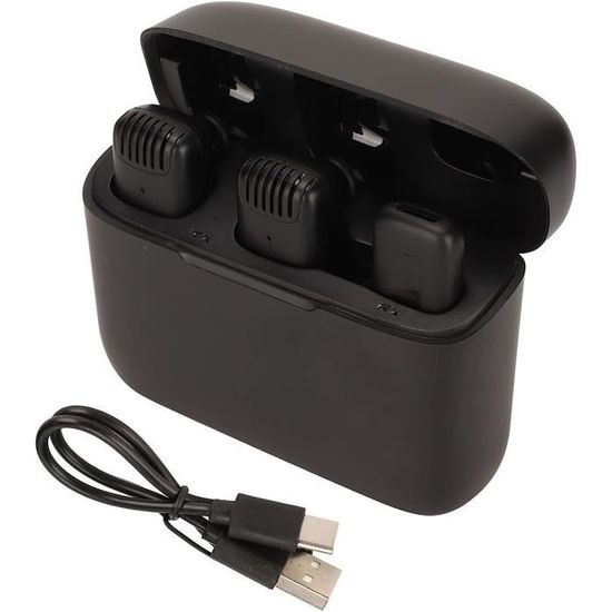 Mini Microphone Lavalier Sans Fil, Clip Hifi Sans Retard Sur Le Micro ...