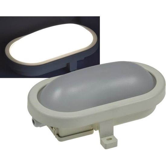 Led Oval Feuchtraum-Leuchte Daylight 230V-6W 500Lm[u6026] - Cdiscount ...