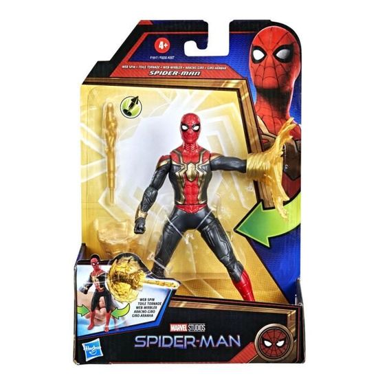 MARVEL SPIDER-MAN - Figurine Deluxe Spider-Man Toile tornade inspirée ...