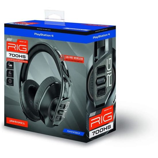 Casque de Jeu sans Fil - PLANTRONICS - Nacon Rig 700HS - Intra-auriculaire - Compatible PS4/PS5 ...