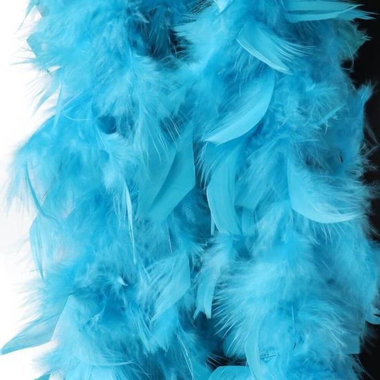 PLUME DE DECORATION,Lac bleu-40g--Robe de mariée en plumes de marabout, blanche, duveteuse ...