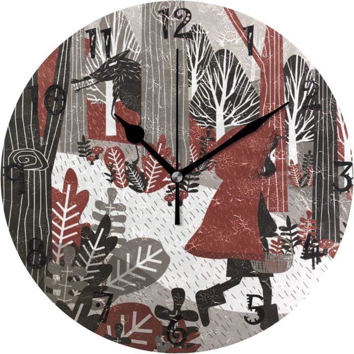 Art Succulent Loup Pendule Murale Décoratif Moderne Horloge De Mur ...