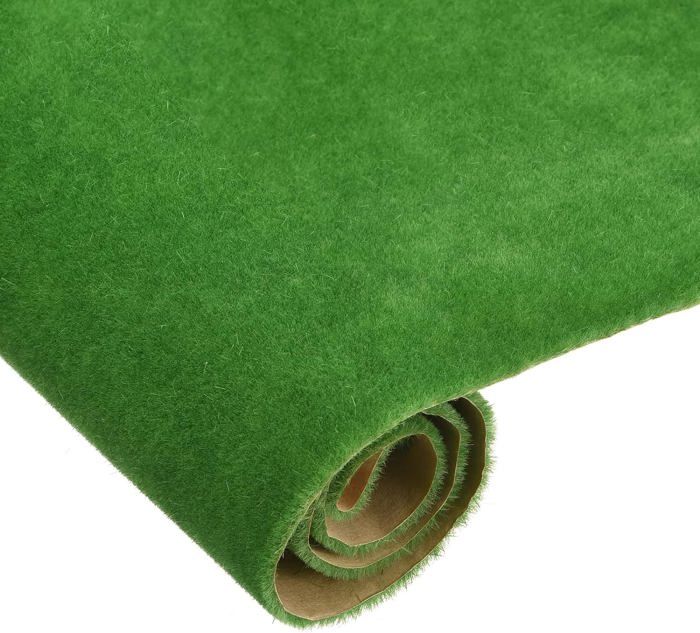 GAZON ARTIFICIEL-ert ert Tapis de gazon artificiel 50 cm x 50 cm ert réaliste pour décoration de ...