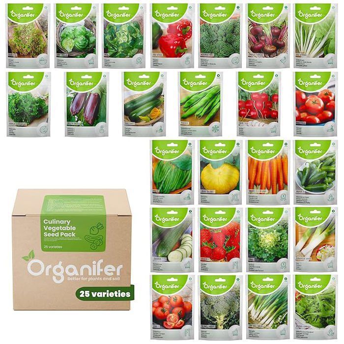 Graine - Semence - Organifer - Pack De Semences De Légumes 25 Variétés ...