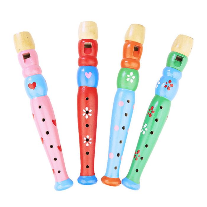 Flûtes à bec en bois - OKUMGGYJ - Colorées - 20x2,5 cm - Jouets ...