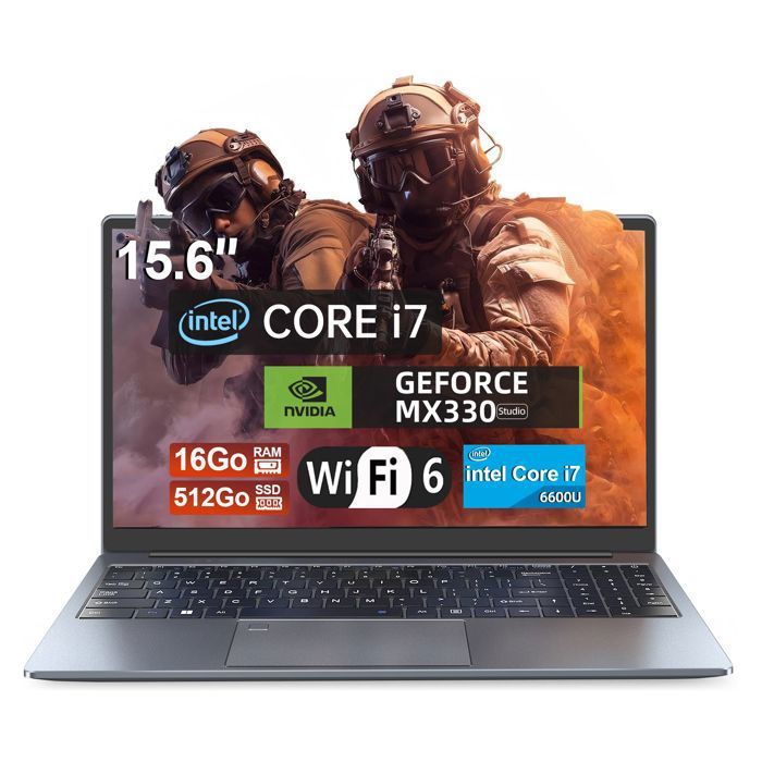 PC portable 15,6"-Intel® Core™ i7 (jusqu'à 3,4GHz)-NVIDIA GeForce MX330 ...