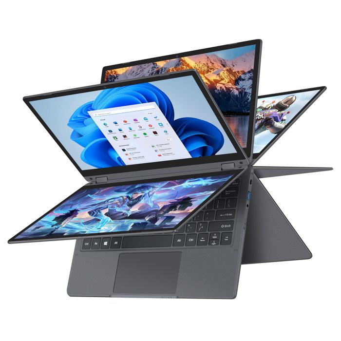 PC Portable 11.6"- Ecran Tactile rotation 360°- 8Go RAM 256Go SSD ...