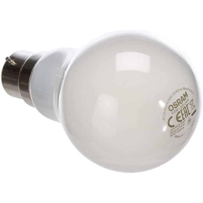 Osram Led Star Ampoule Led à Filament Dépoli Culot B22d Blanc Froid
