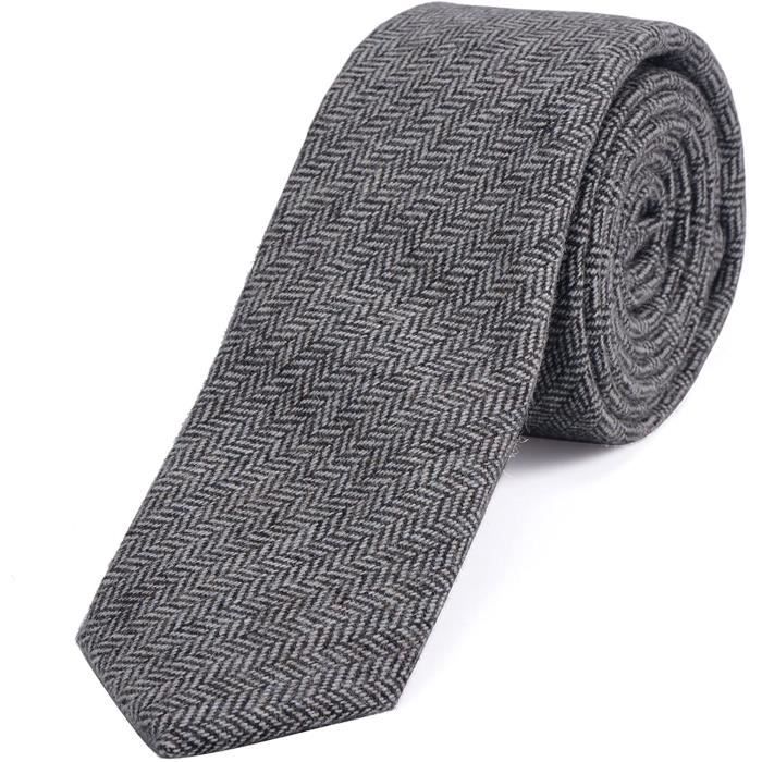 RluoX Fine cravate de coton Tweed pour hommes 6 cm[788] - Cdiscount ...