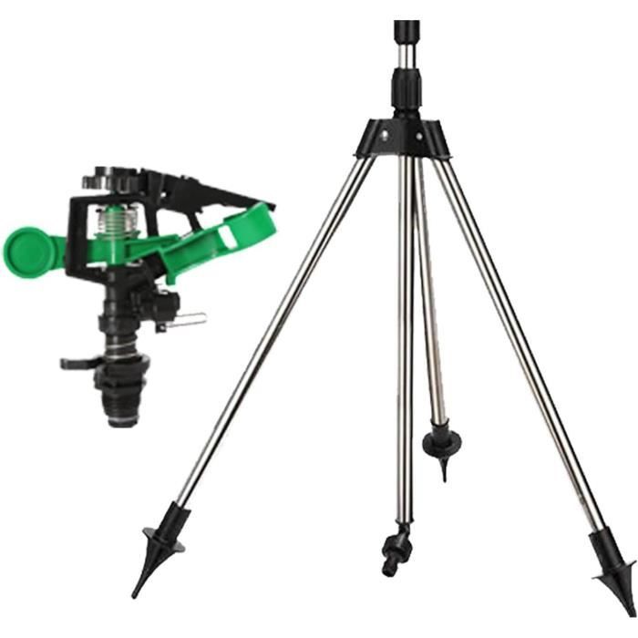 Arroseur rotatif de jardin oscillant avec support télescopique - Grande ...
