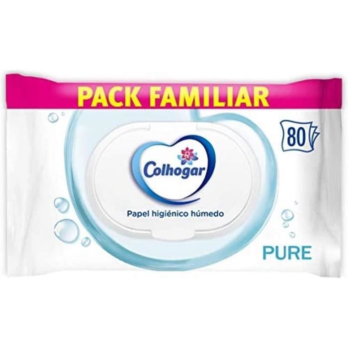 Pure Moist x80 Papier hygiénique humide jetable sans alcool - Peaux ...