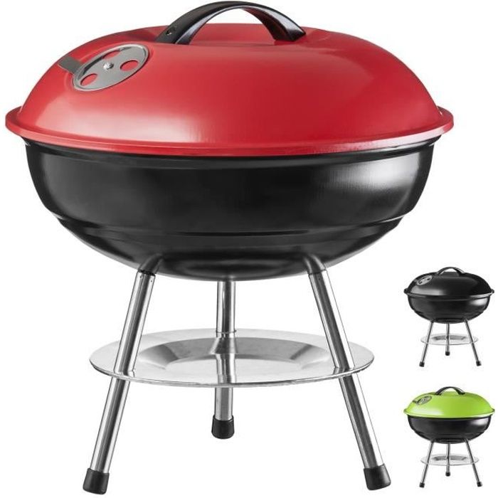 Micro BBQ Gril sphérique -Microgril de voyage : Rouge - Cdiscount Jardin