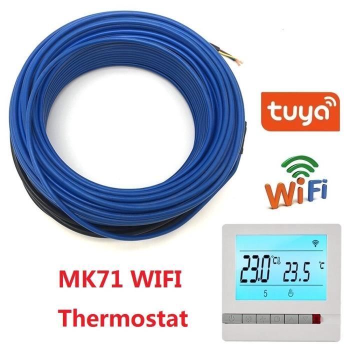 Câble-fil chauffant infrarouge 220V avec Thermostat WiFi intelligent ...