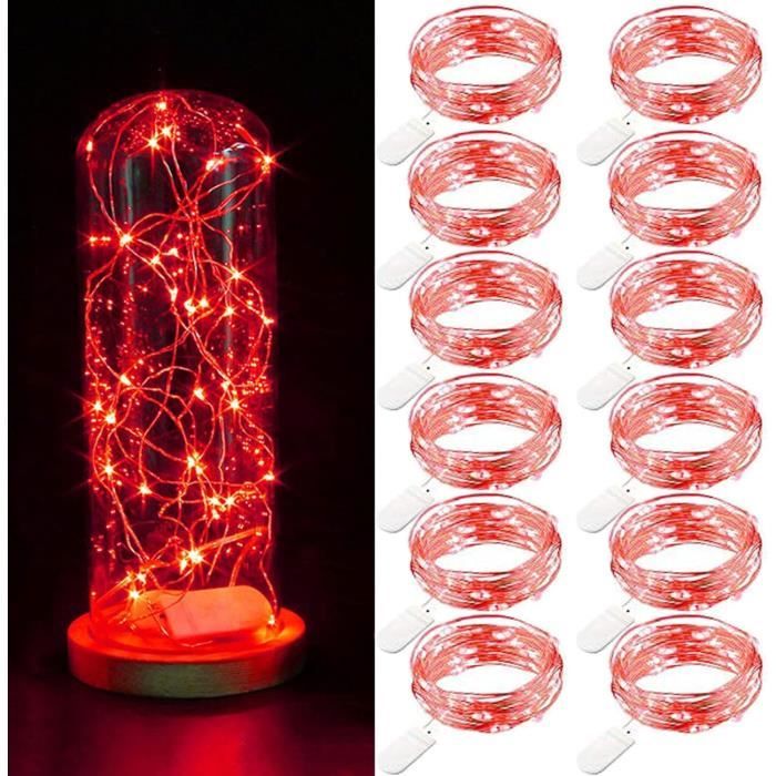 Lot De 12 Guirlandes Lumineuses À Piles, 2 M 20 Led, Guirlandes ...