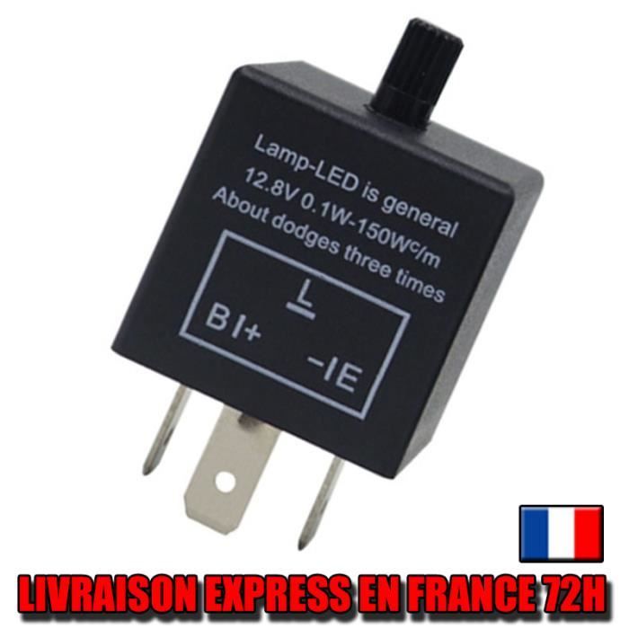 Relais Centrale Clignotant Réglable cf13KT 12V Anti Erreur 3 Broches ...
