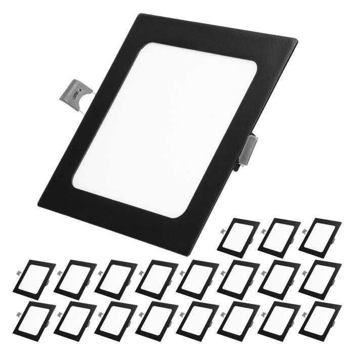 ECD Germany 20x LED Panel Spot Encastrable 9W, Remplace 50W, Halogène ...