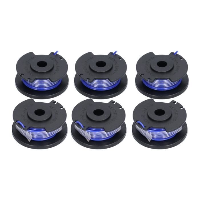 EJ.life bobine de ligne de coupe 6 pièces de remplacement de ligne de bobine de tondeuse pour ...