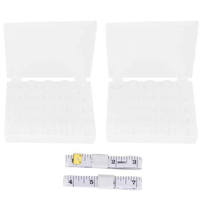 Bobines à coudre transparentes FDIT - Lot de 50 - Accessoires de ...