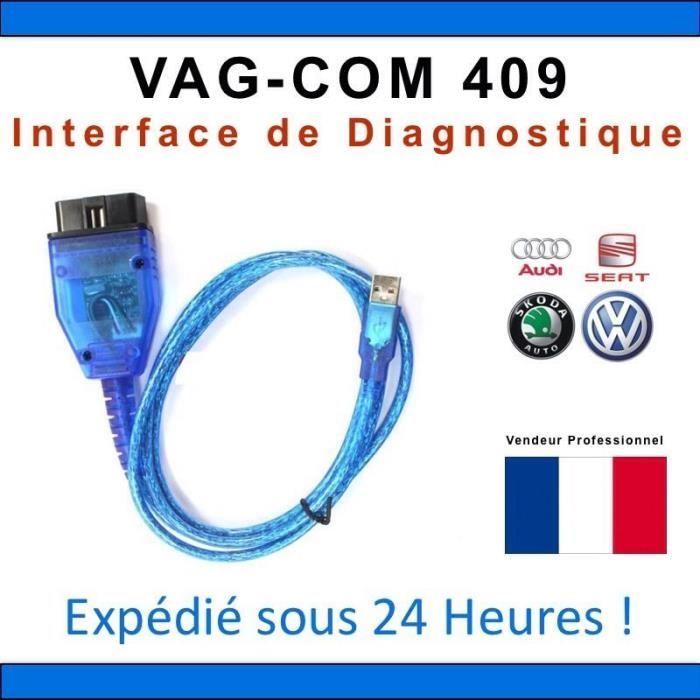 VAG-COM / VAG COM 409 - Diagnostique pour AUDI VW SEAT & SKODA - USB ...