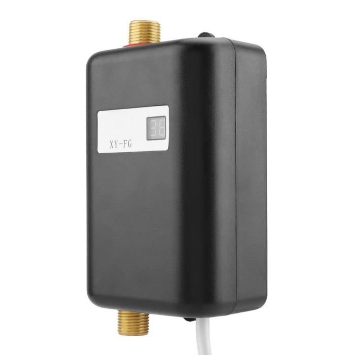 Chauffe‑eau électrique 220V 3800W Mini chauffe-eau électrique instantané sans réservoir salle de ...