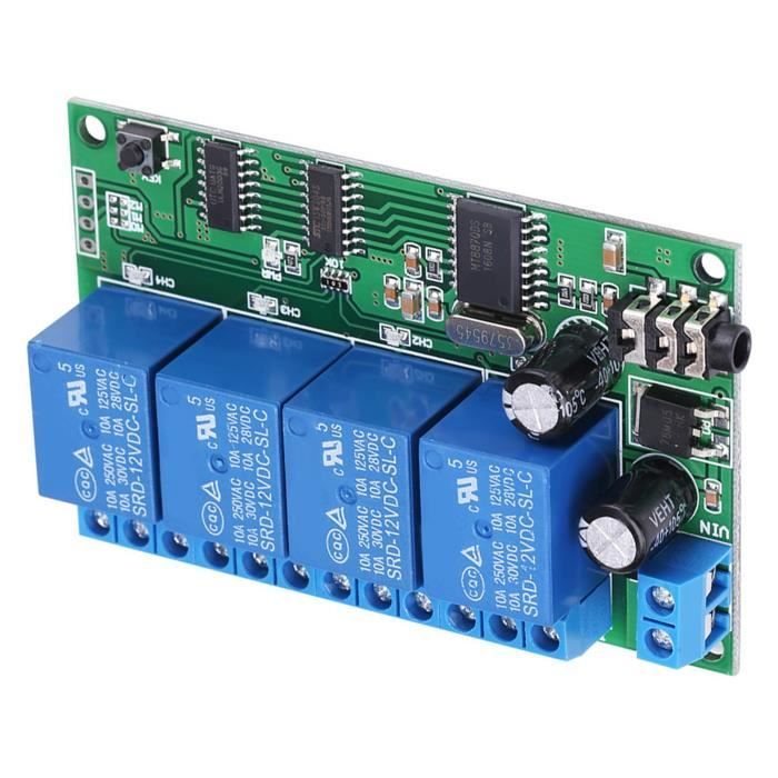 AD22B04 12V 4 canaux DTMF Tone Signal Decoder Relay Phone Remote Control PLC Mxzzand - Cdiscount ...