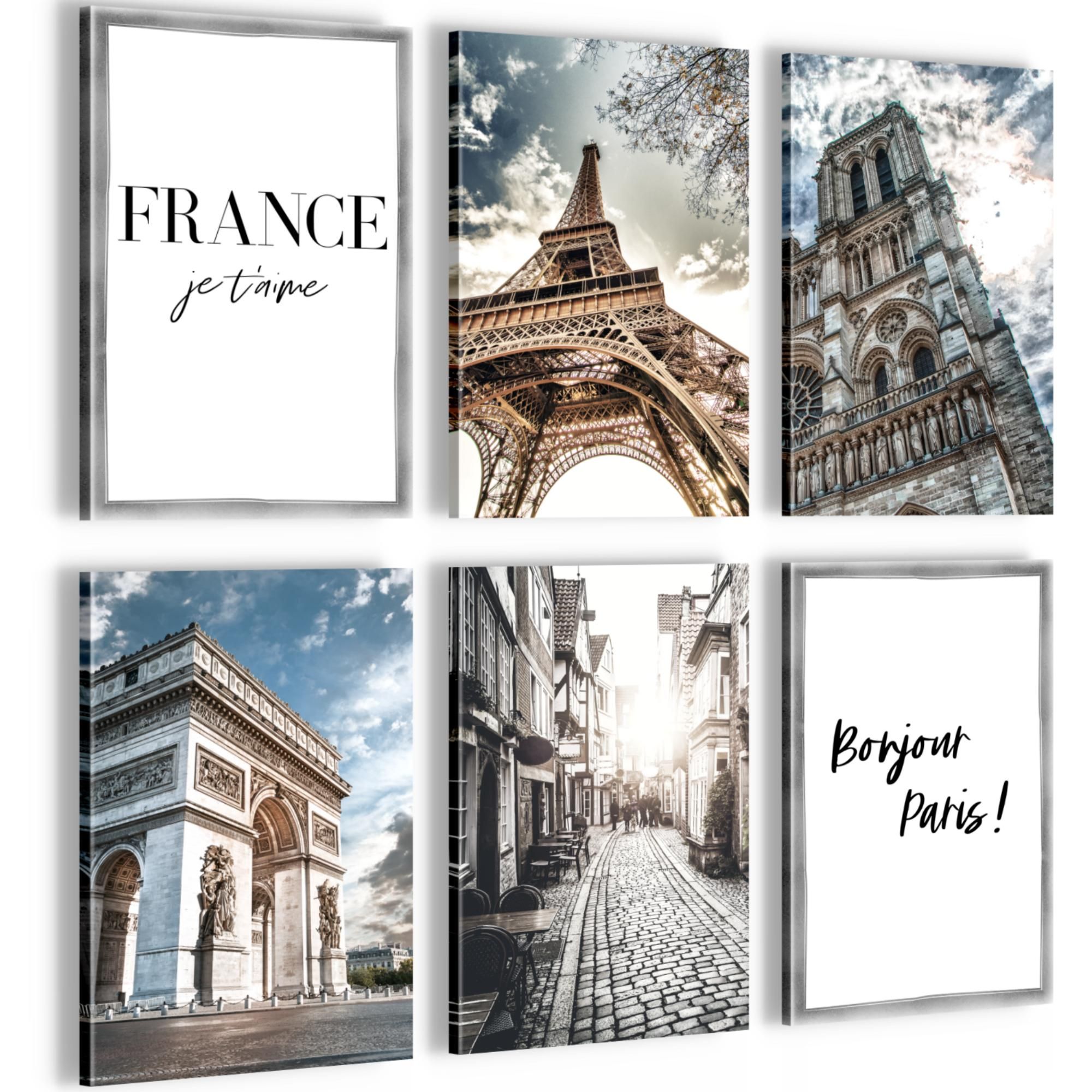 Novart Tableau Décoration Murale N005164a Paris, France | 6 Cadres de ...