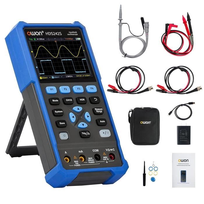 OWON HDS242S Oscilloscope portable professionnel 3 en 1 pour PC 40 MHz ...