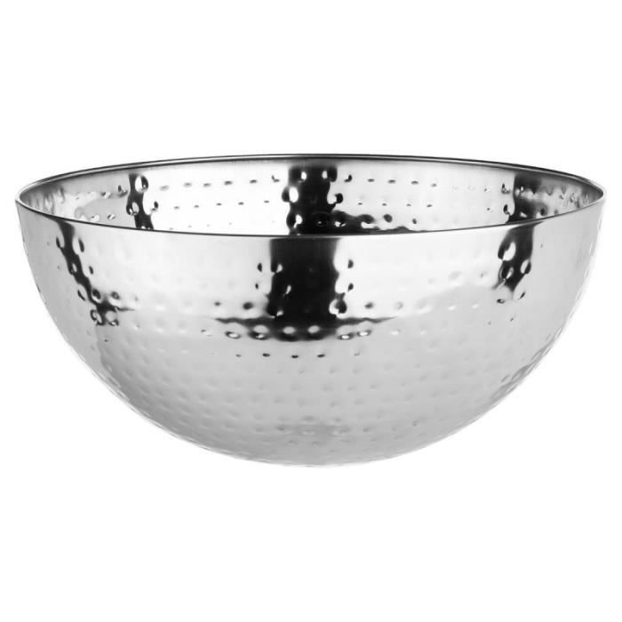 Saladier Inox "Martelé" 29cm Argent - Cdiscount Maison