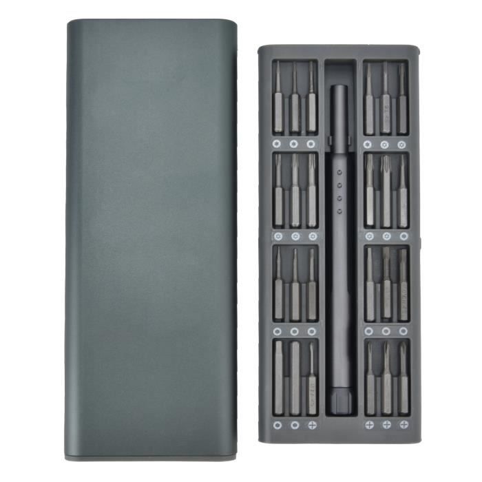 Qiilu jeu d'embouts de vis en acier S2 48pcs embout de tournevis ...